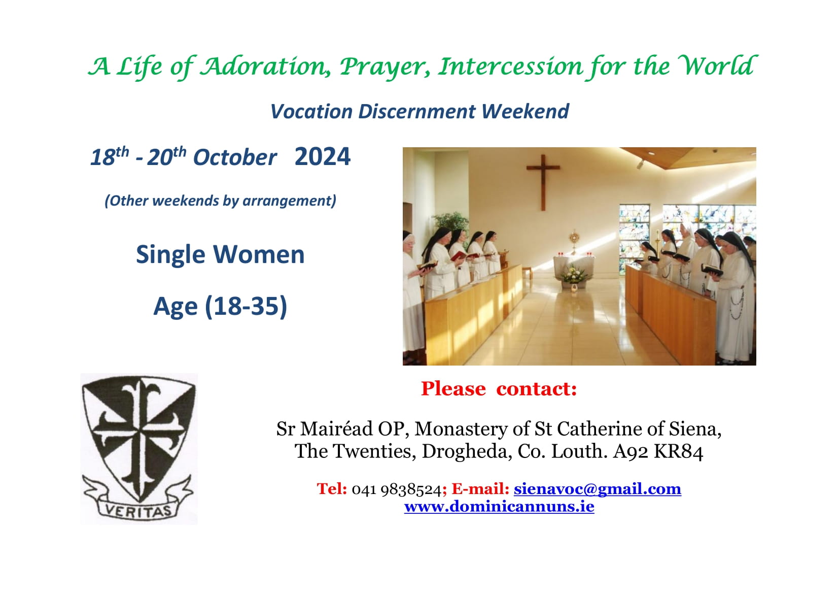 Vocation Discernment Weekend - Vocations Ireland