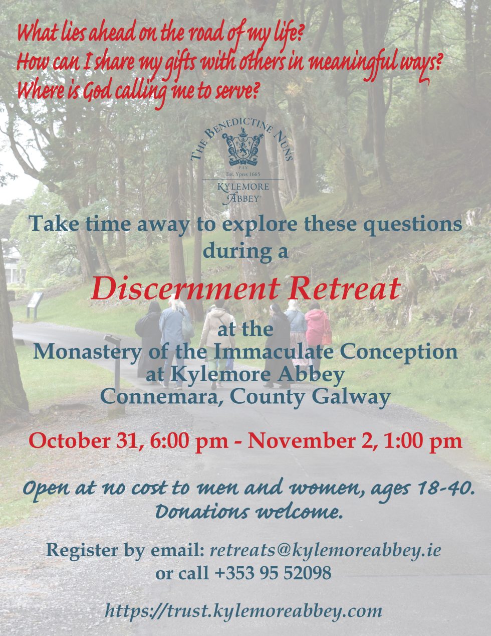 Discernment Retreat at Kylemore Abbey - Vocations Ireland